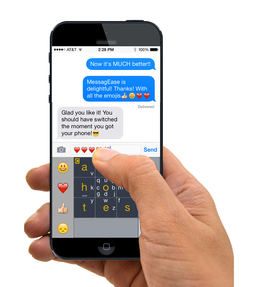 MessagEase The Smartest Touch Screen Keyboard
